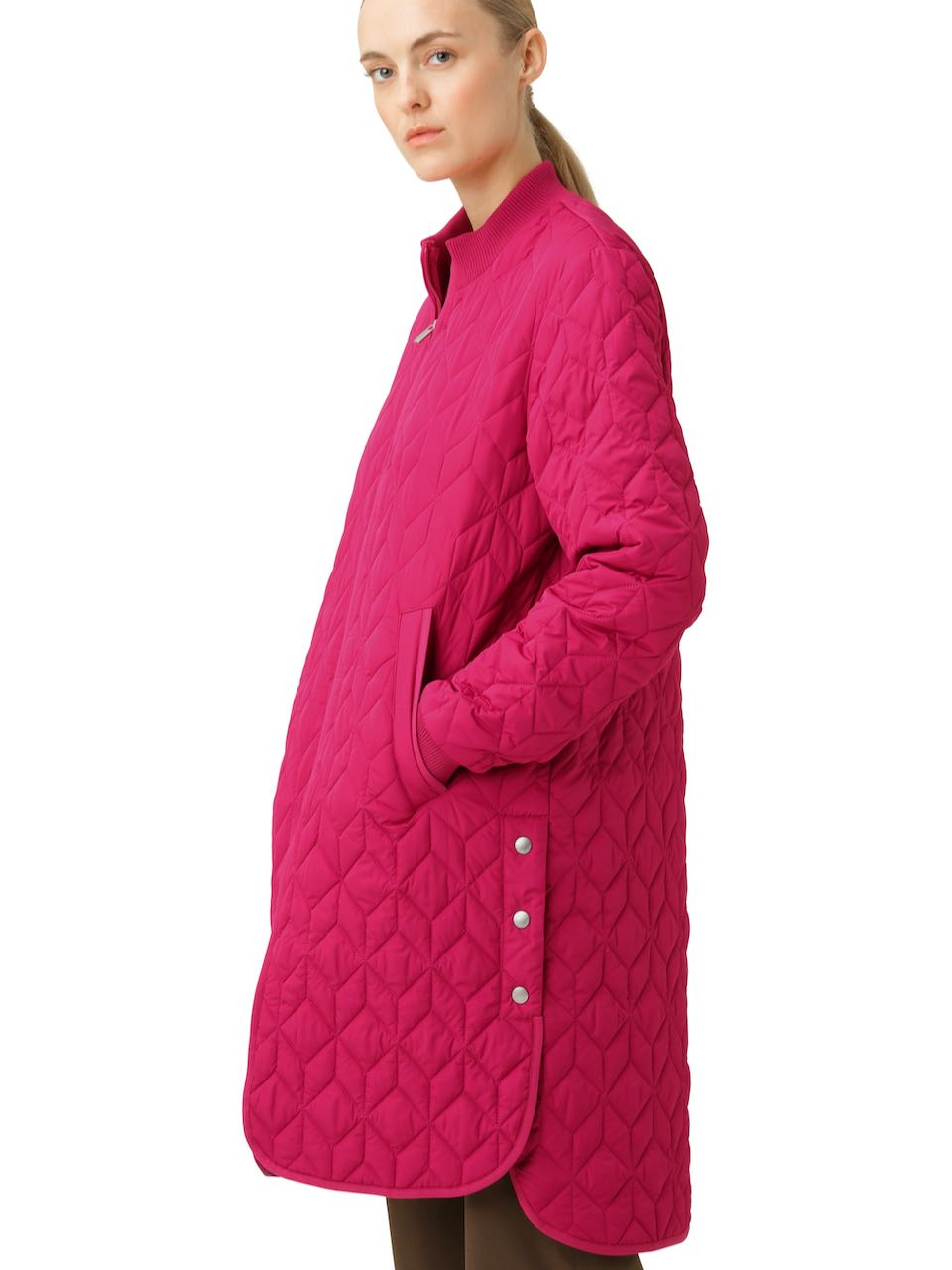 Ilse Jacobsen Knee Length Quilt Coat Art 06 - Sangria – The Junction ...